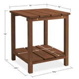 Free Shipping! Casafield Outdoor Adirondack Cedar Wood Side Table with ...