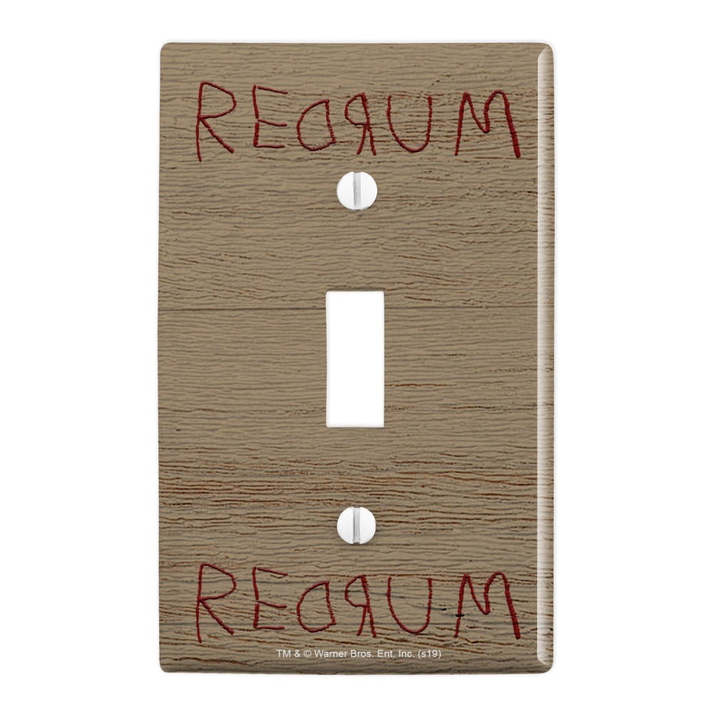 The Shining Redrum Plastic Wall Decor Toggle Light Switch Plate Cover ...