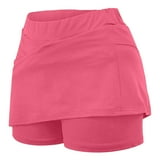 LIaqionyy Golf Skorts for Women Solid Color Athletic Yoga Tennis Skirt ...