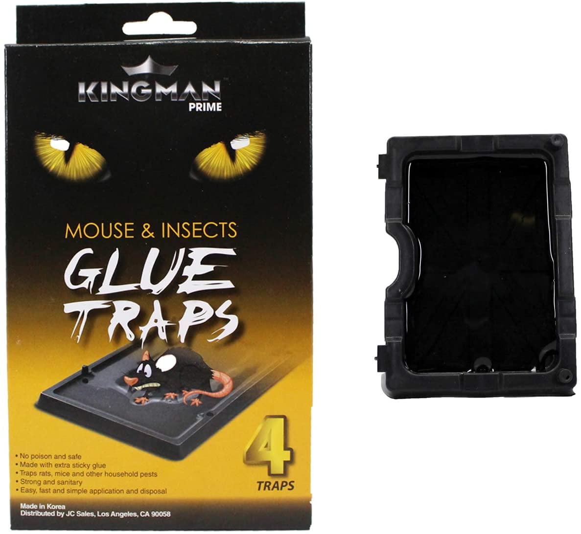 Kingman Prime Mouse Trap Glue Trap/Board (Small Size) (192 Traps ...