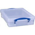 4 Liter Plastic Stackable Storage Container w/Snap Lid & Built-In Clip ...