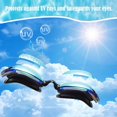 6 in 1 Swim Goggles for Adult with Swim Cap and Phone Pouch No Leak UV ...