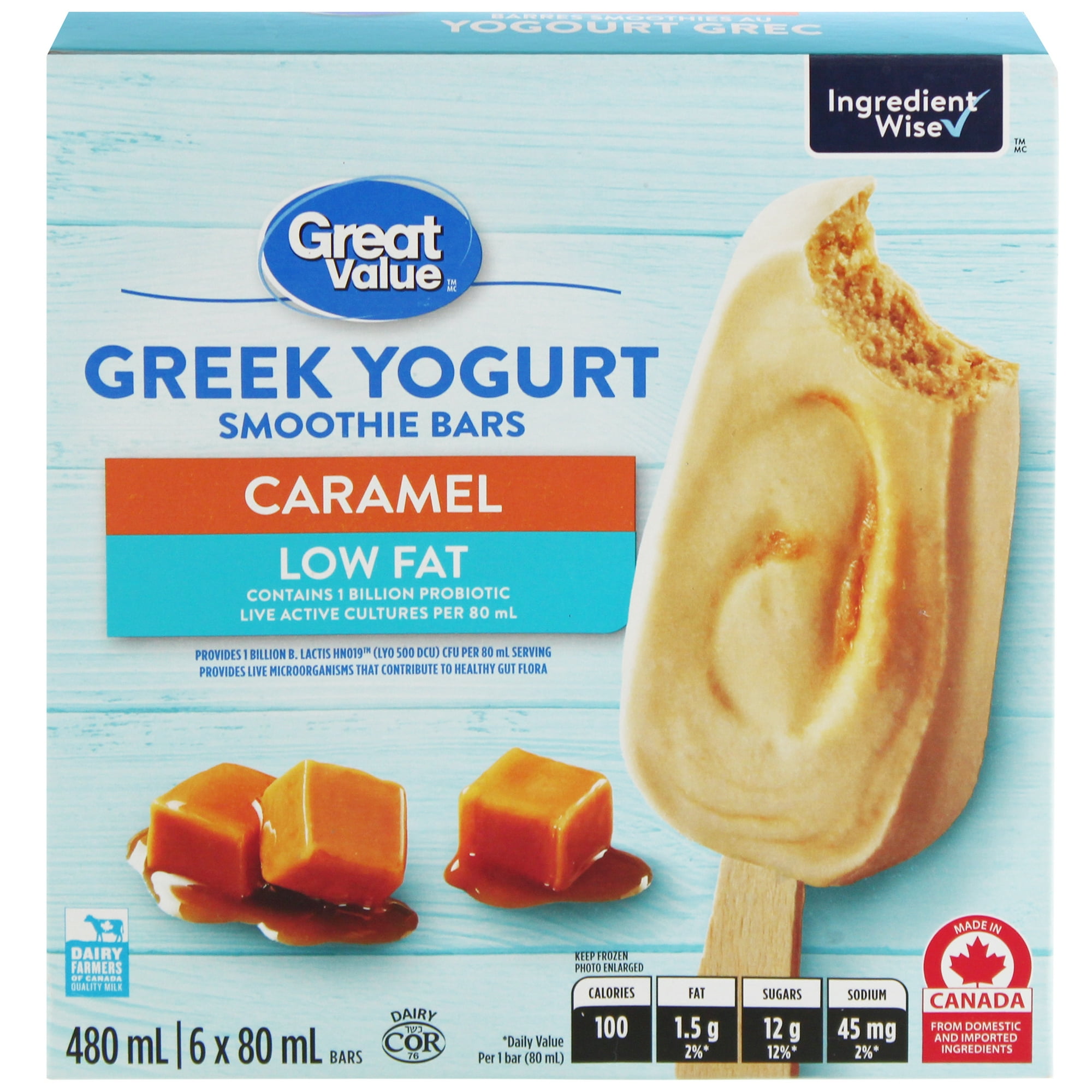 Click here for Great Value Greek Yogurt Caramel Smoothie Bars 480... prices