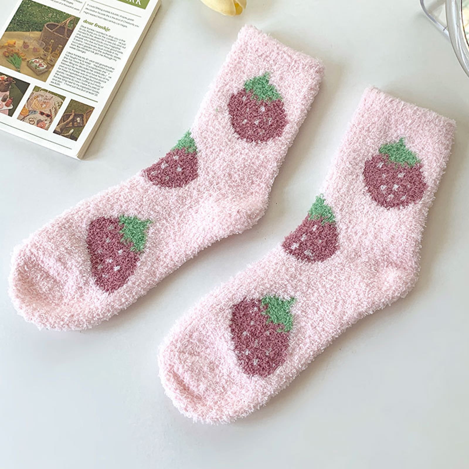 Click here for Gdreda Fuzzy Slipper Socks For Women Thick Winter... prices