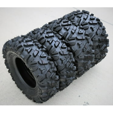 Forerunner Knight Set of 4 ATV/UTV Mud Tires, 25X10-12 6 Ply M/T All ...