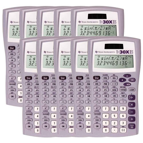 Texas Instruments TI30XIIS Scientific Calculator 30XIISTBL1L1BH (10 ...