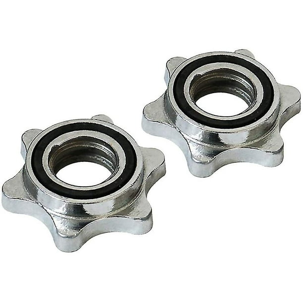 2 Piezas Star Locks Estándar 25 Mm Para Barras De Pesas JAMW Sencillez ...