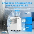 Airplus Dehumidifier 70 Pint Max, 18.73 Pints/Day, White, Basement ...