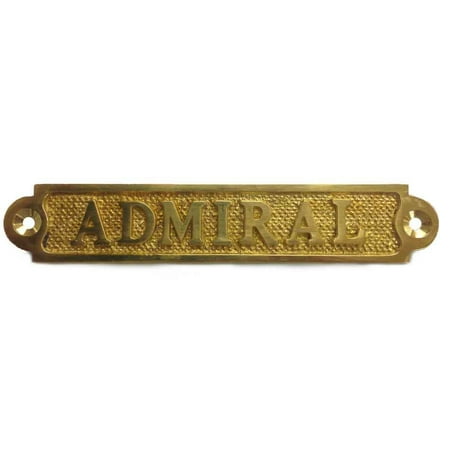 Brass Admiral Sign 5 in | Walmart Canada
