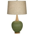 "360 Lighting Sevilla 29"" Green Ceramic Mid-Century End Table Lamp ...