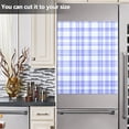 Blue Plaid Dishwasher Magnet Cover Reuseable Refrigerator Magnet Cover ...