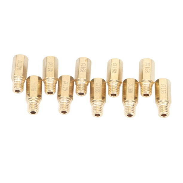 Carburetor Main Jet Kit, 10 Pieces Motorcycle Carburetor Main Jets Hex ...