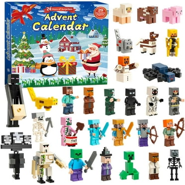 Minecraft Mini Figures 2021 Advent Calendar, Characters And Stickers ...