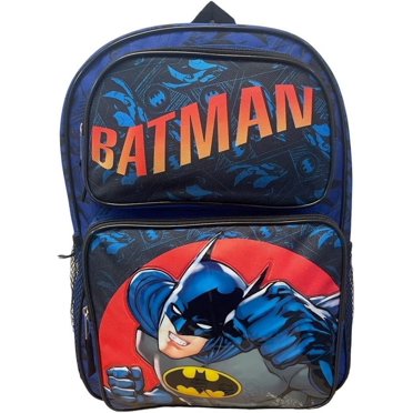 DC Comics Batman Bat Symbol Half-Tone Kids School Backpack, 16-inch ...