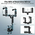 Large Rearview Mirror Phone Holder, Rotatable and Retractable, Anti ...