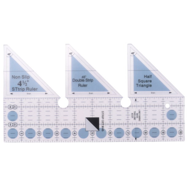 Qtmnekly Ruler Grids 45 Degree Double Strip Ruler Non- Quarter Square ...