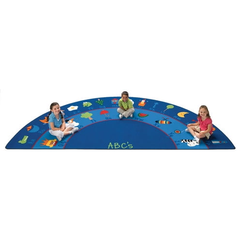 Carpets for Kids Literacy Fun with Phonics Semi-Circle Kids Area Rug ...