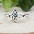 ELANZAA JEWELS- Three Tone Spinner Ring Wide Hammered Silver Band With ...