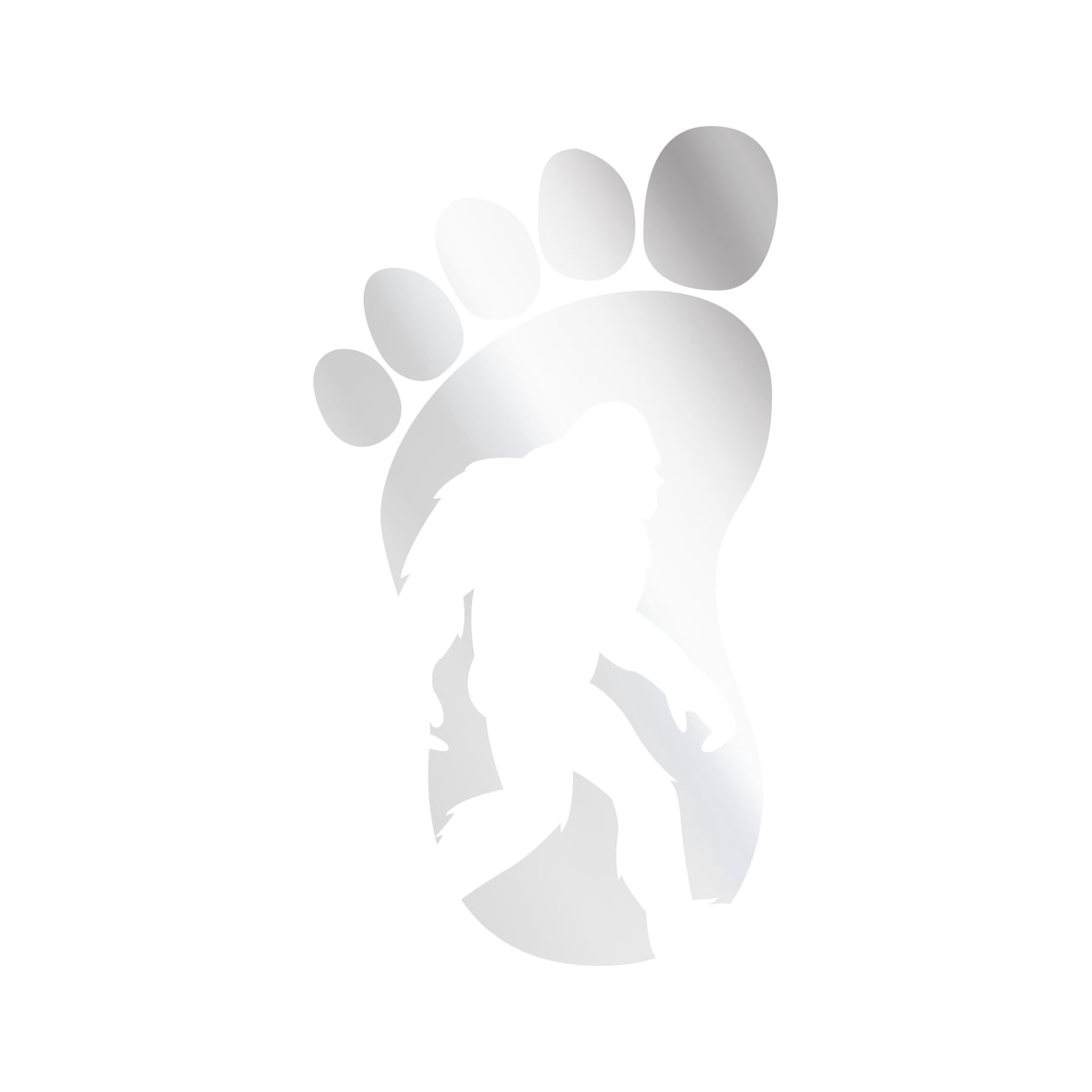 Bigfoot Foot Print Sticker Decal Die Cut - Self Adhesive Vinyl ...