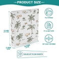 ALAZA Palm Trees-a1 Hardcover 3 Ring Binder 1.5" D-Rings with Interior ...