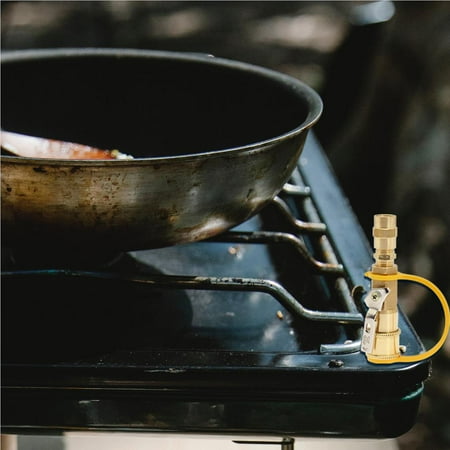 Propane Gas Tank Connector Easy to Use Gas Connection Valve Brass ...