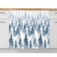 Blue Forest Cabinet Curtain 28"Wx35"L, Dustproof Under Sink Skirt with ...
