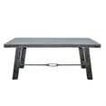 Rena Dining Table with Turnbuckles-74 Inch Black Sand Mahogany Wood ...