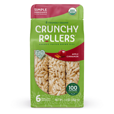 Crunchy Rice Rollers, Original Brown Rice, 6 Ct - Walmart.com