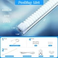 2 Pack 2FT T8 LED Shop Lights Garage Light, 30W 4800LM 6000K Daylight ...