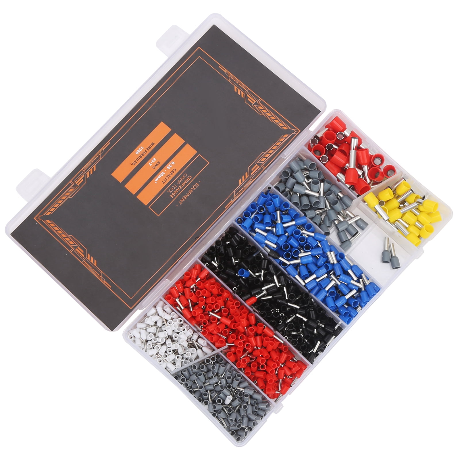 Ferrule Wire Copper Crimp Connector Wire Terminals Kit 1200 Cold ...