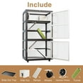 Strafriture Large Chinchilla Cage, 55.1"H 4 Levels Ferret Cage with ...