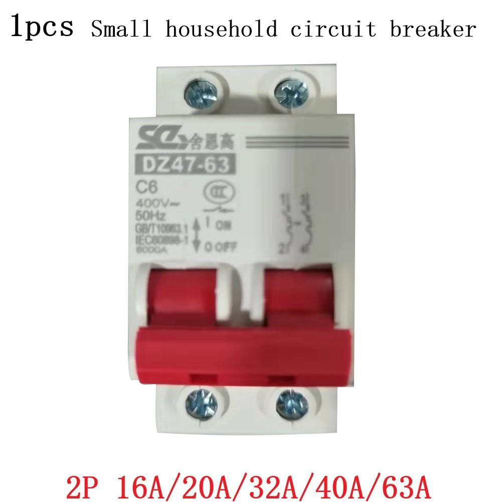 Circuit Breaker AC MCB Solar Double Pole Type C Mini Overcurrent ...