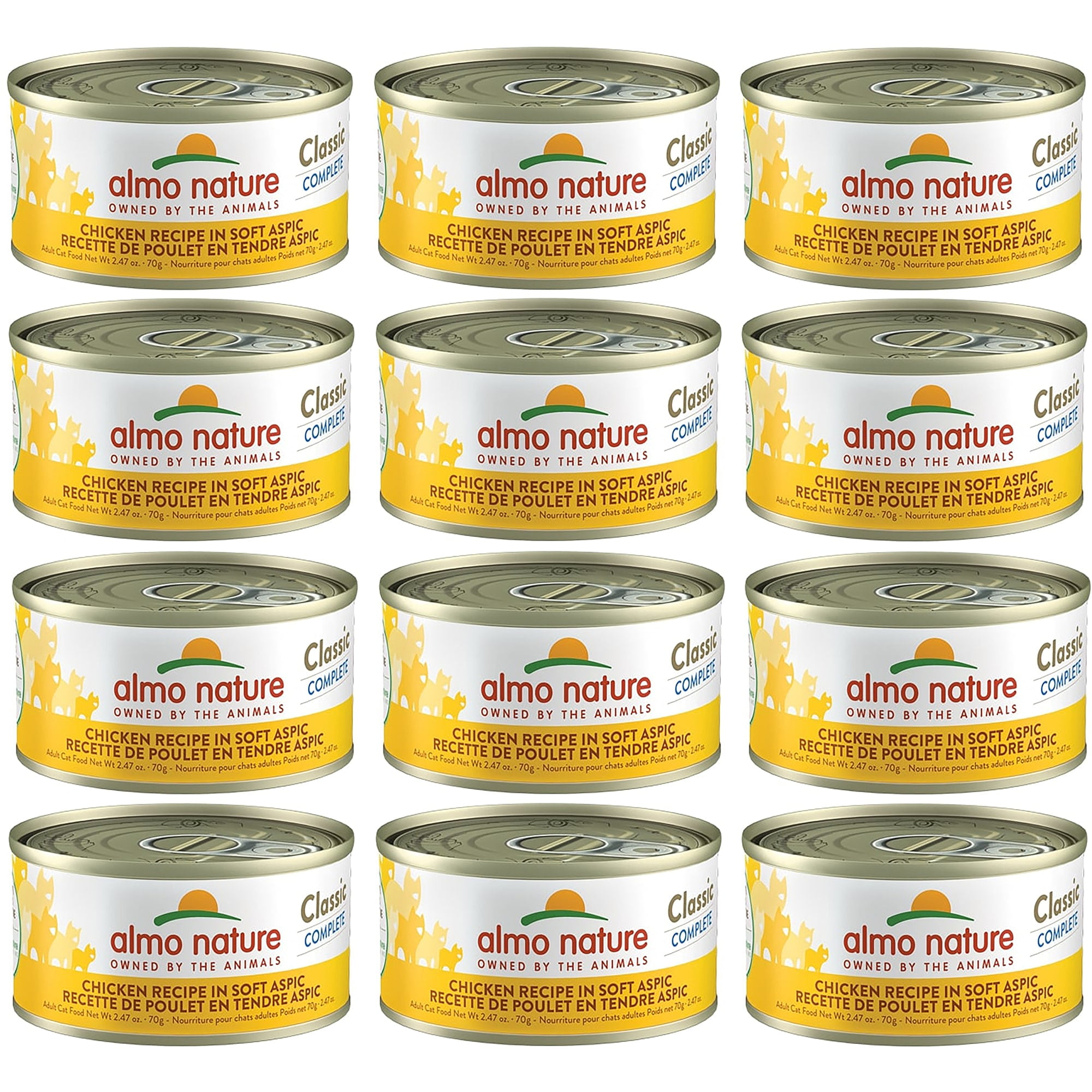 Almo Nature: Classic Complete Cat 12 Pack: Chicken Recipe In Soft Aspic ...