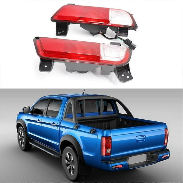2Pcs Car Rear Bumper Reflector Light Stop Lamp Warning Fog Light Tail ...