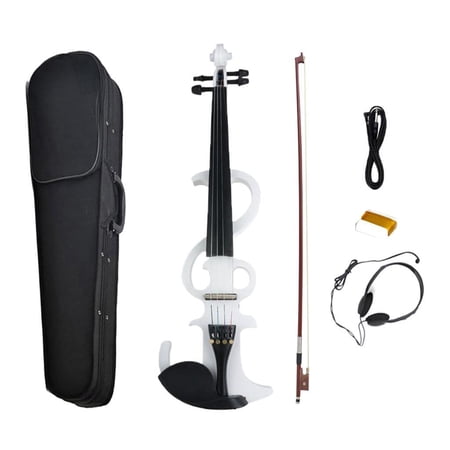 mmirethe 4/4 Full Size Electric Violin Fiddle 4 String Silent Violin ...