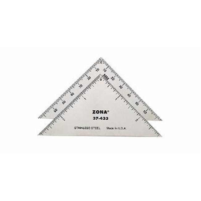 Zona ZON37433 3 in. Stainless Steel Triangle Ruler - Walmart.com