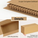 MEBRUDY 40 Pack 10x4x4 inches Brown Shipping Boxes Corrugated Cardboard ...