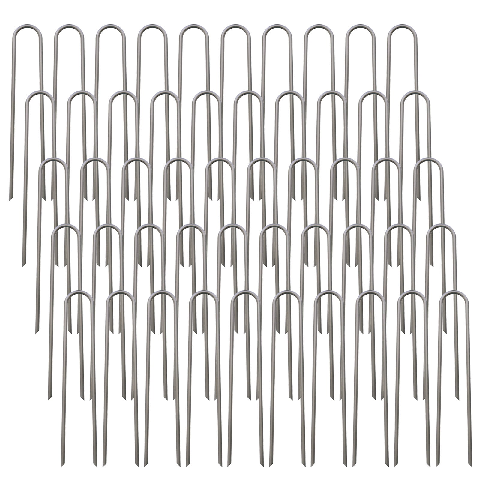 Trim Tool 50pcs Heavy Duty Galvanized Garden Stakes Landscape Staples ...