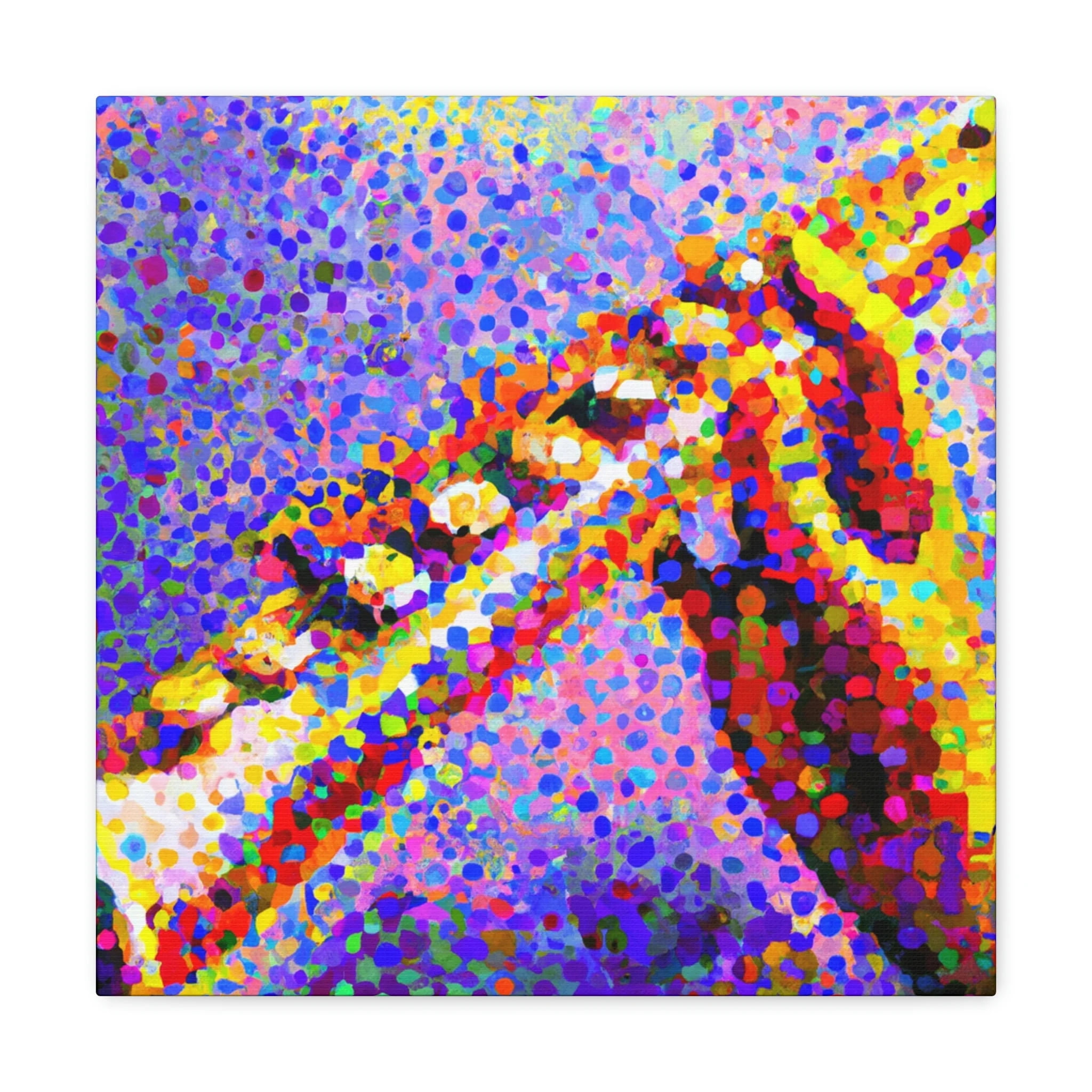 Flute in Pointillism - Canvas - Walmart.com