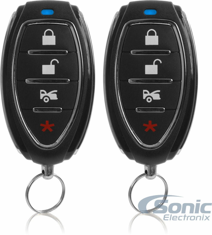 Encore XP 1-way 2-Channel Car Alarm Security System w/ (2) 4-Button ...