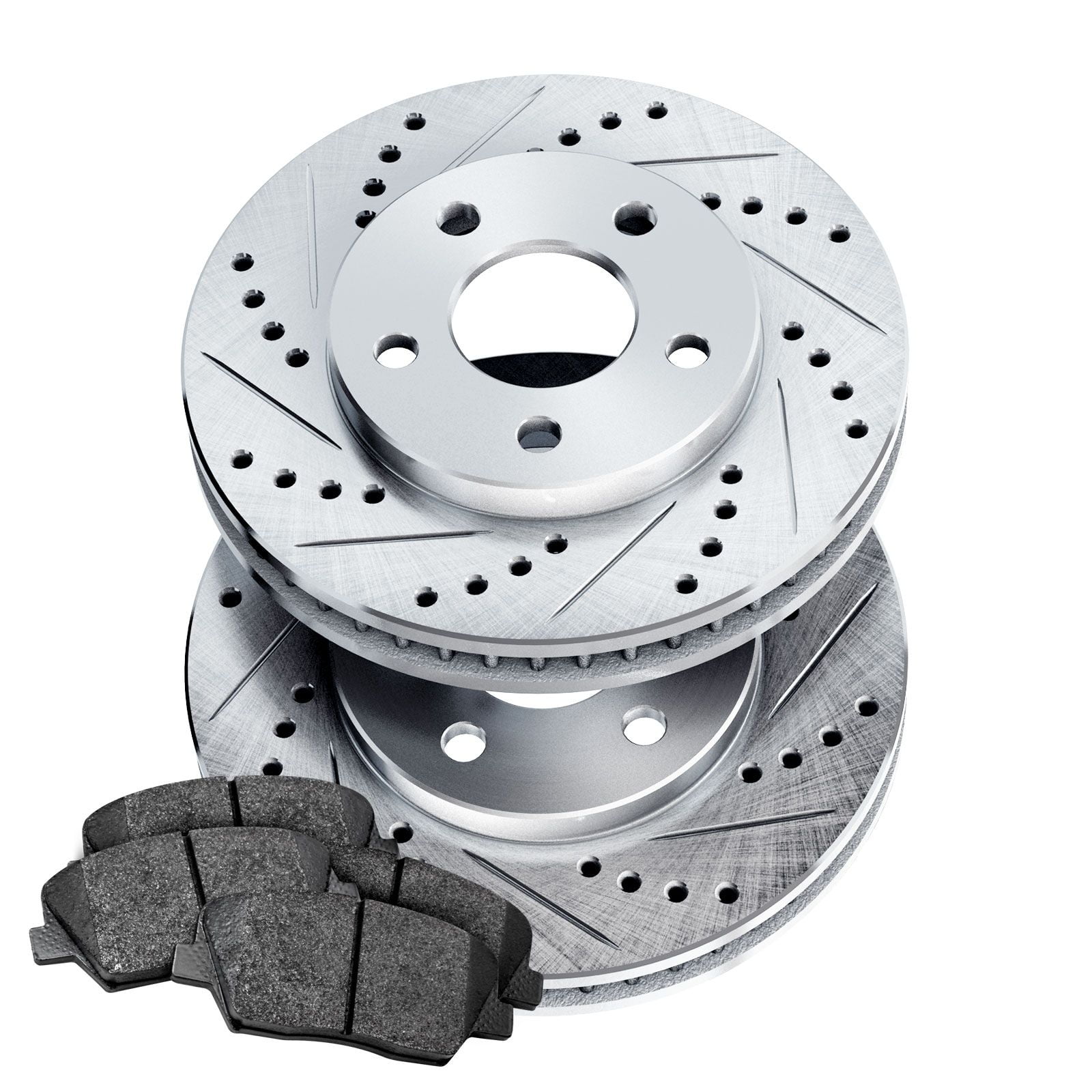 PowerSport Front Brakes and Rotors Kit |Front Brake Pads| Brake Rotors ...