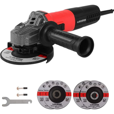 MANUSAGE 7-Amp Angle Grinder,4-1/2 inch Power Grinder with 115mm ...