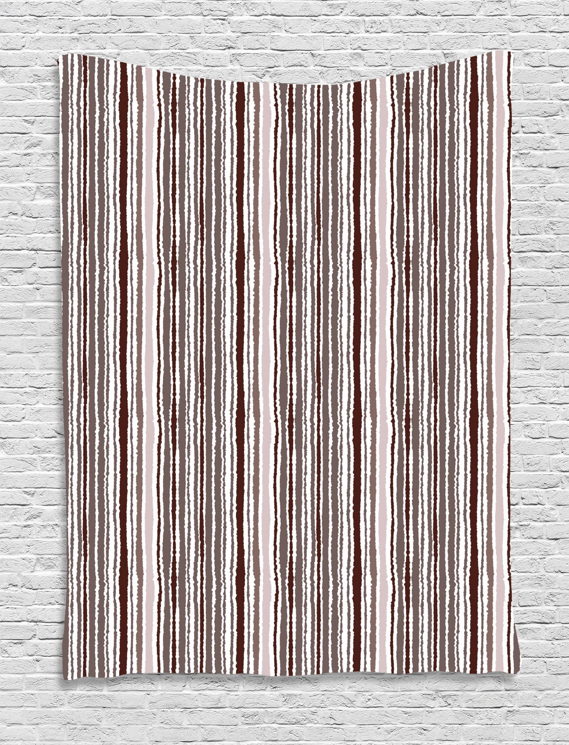 Geometric Tapestry, Vertical Lines Torn Paper Style Shred Edge Striped ...
