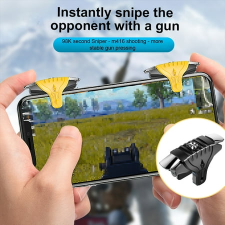 1 Pair Universal Mobile Phone Game Triggers Joysticks Portable Shooter Games Aiming Shooting ...
