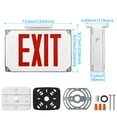 LEONLITE 4Pack LED Exit Sign with Battery Backup, UL Listed, Outdoor ...