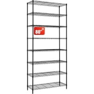 REIBII Steel Metal 6-Tier Adjustable Heavy Duty 3500lbs Storage Shelf ...