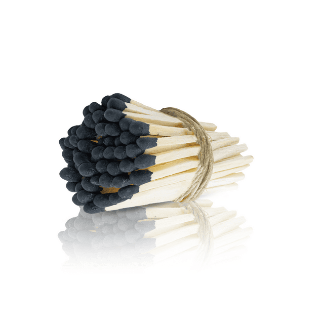 2" Long Black Tip Wooden Matchsticks - Safety Matches, Bulk, Loose, 2 ...
