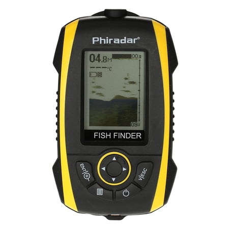 Portable Fish Finder LCD Display Sonar Sensor Transducer Fishfinder ...