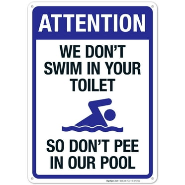 No Swimming If You Are Wearing Speedos Sign, Pool Sign, - Walmart.com