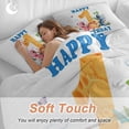 Cartoon Cute Pink Orange Blue Dinosaurs California King Size Bed Set ...